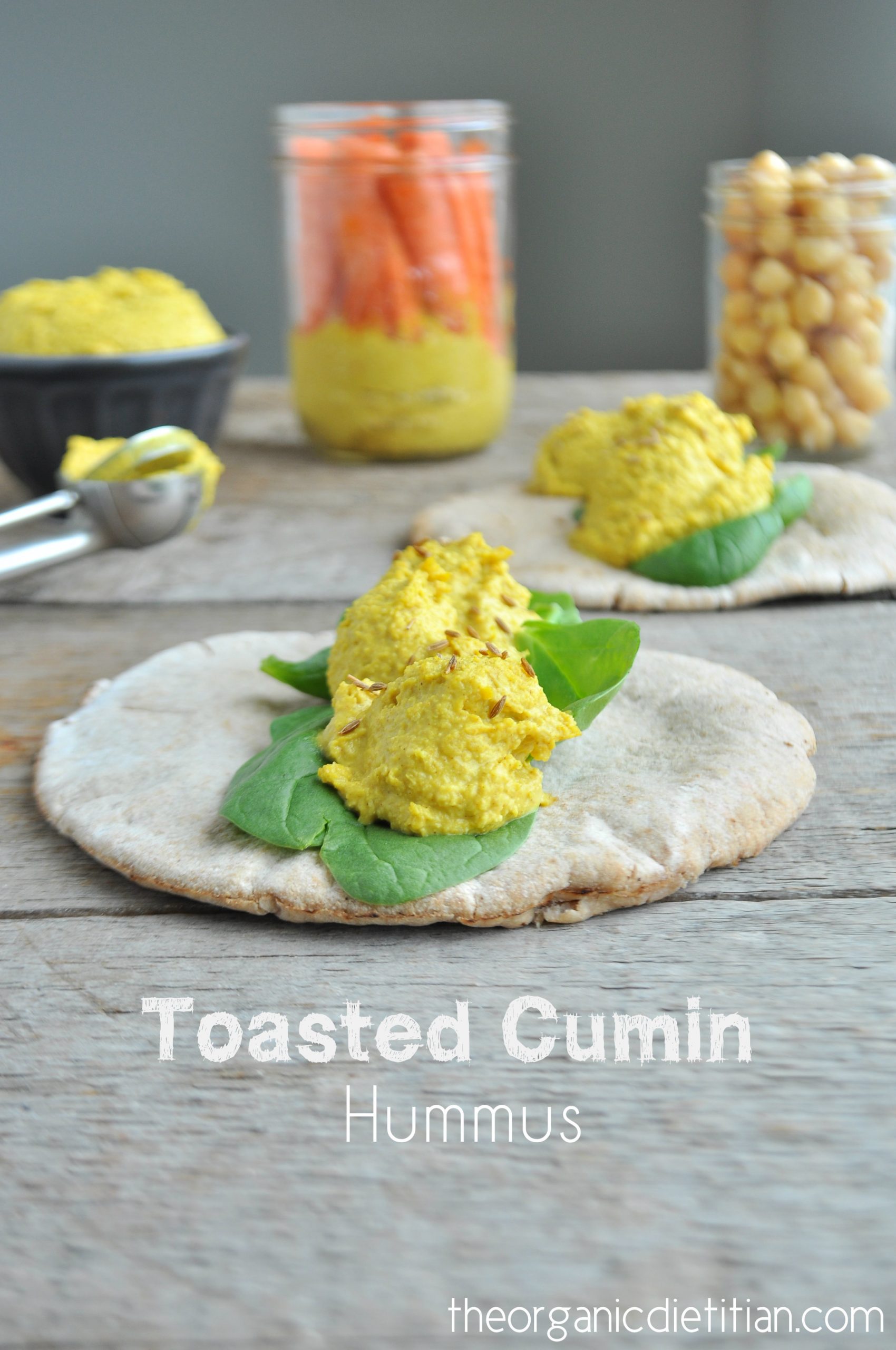 Toasted Cumin Hummus - The Organic Dietitian