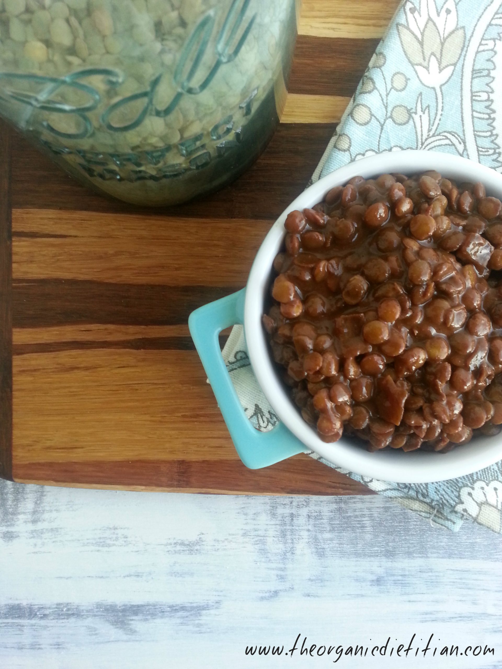 BBQ Baked Lentils 4 - The Organic Dietitian