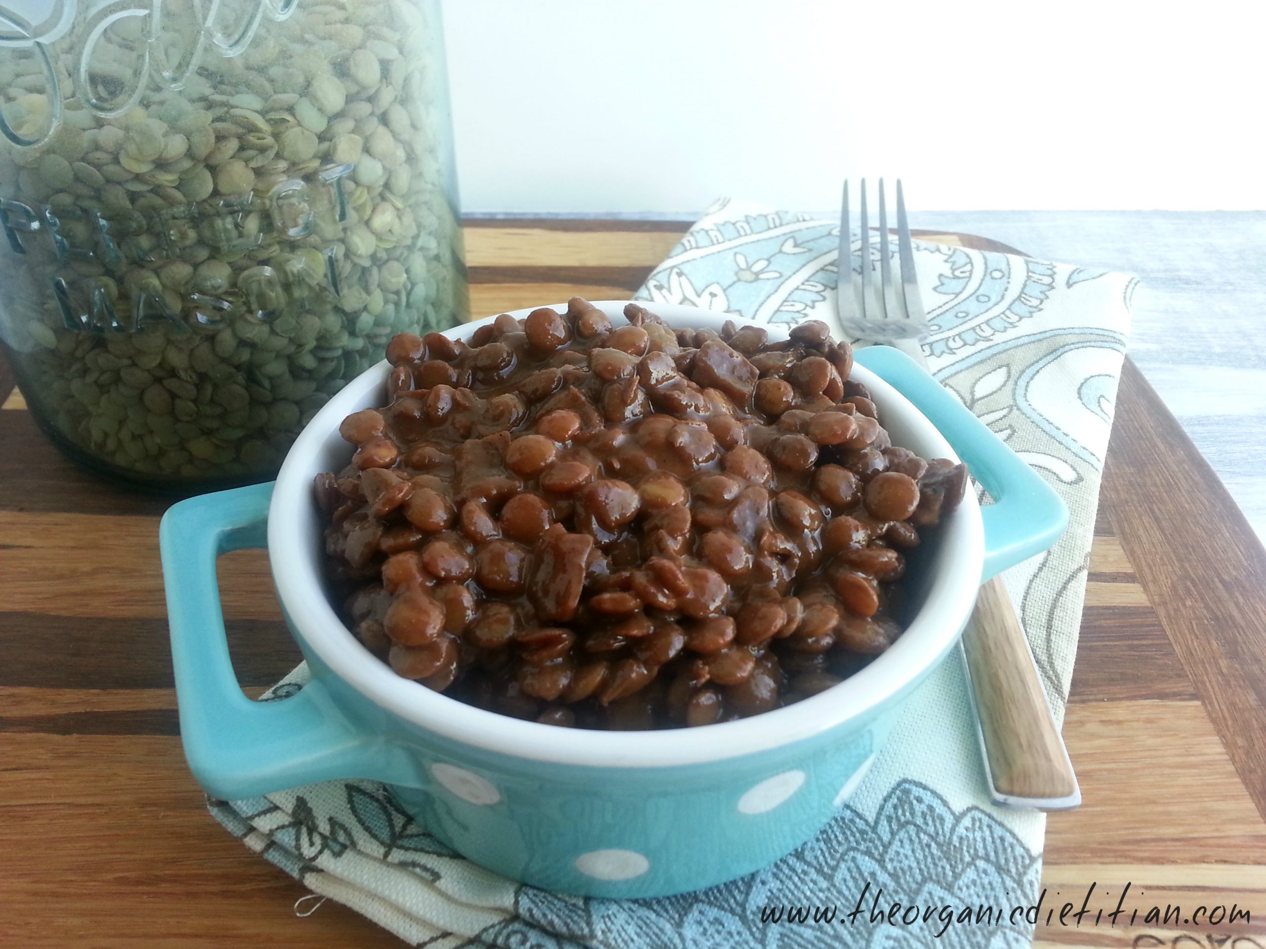 BBQ Baked Lentils 6 - The Organic Dietitian