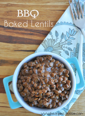 Crock Pot Recipe: BBQ Baked Lentils - The Organic Dietitian