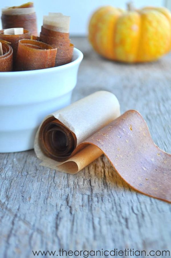 Pumpkin Apple Fruit Leather - The Organic Dietitian