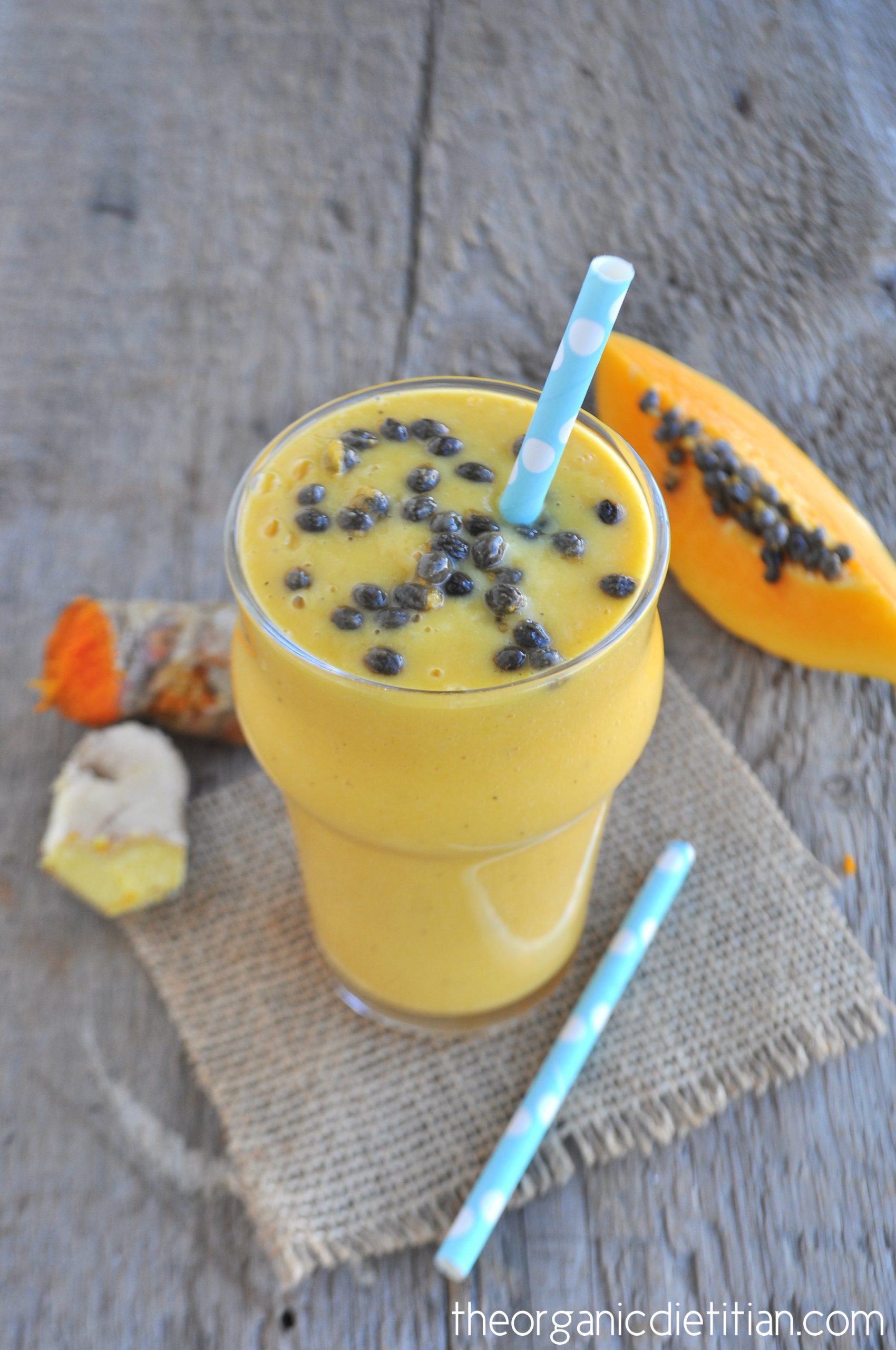 Sunshine Gold Smoothie - The Organic Dietitian