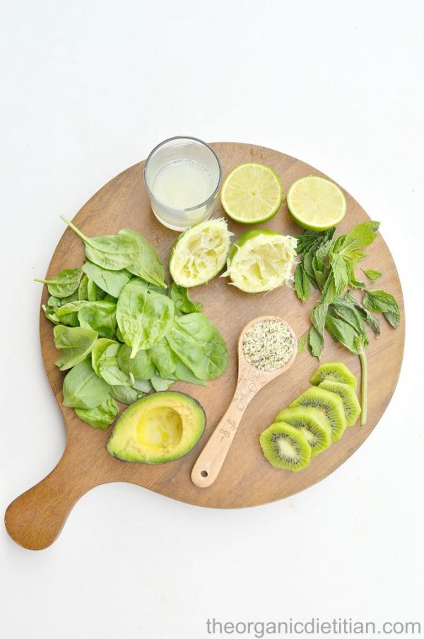 Green Monster Mojito Smoothie - The Organic Dietitian