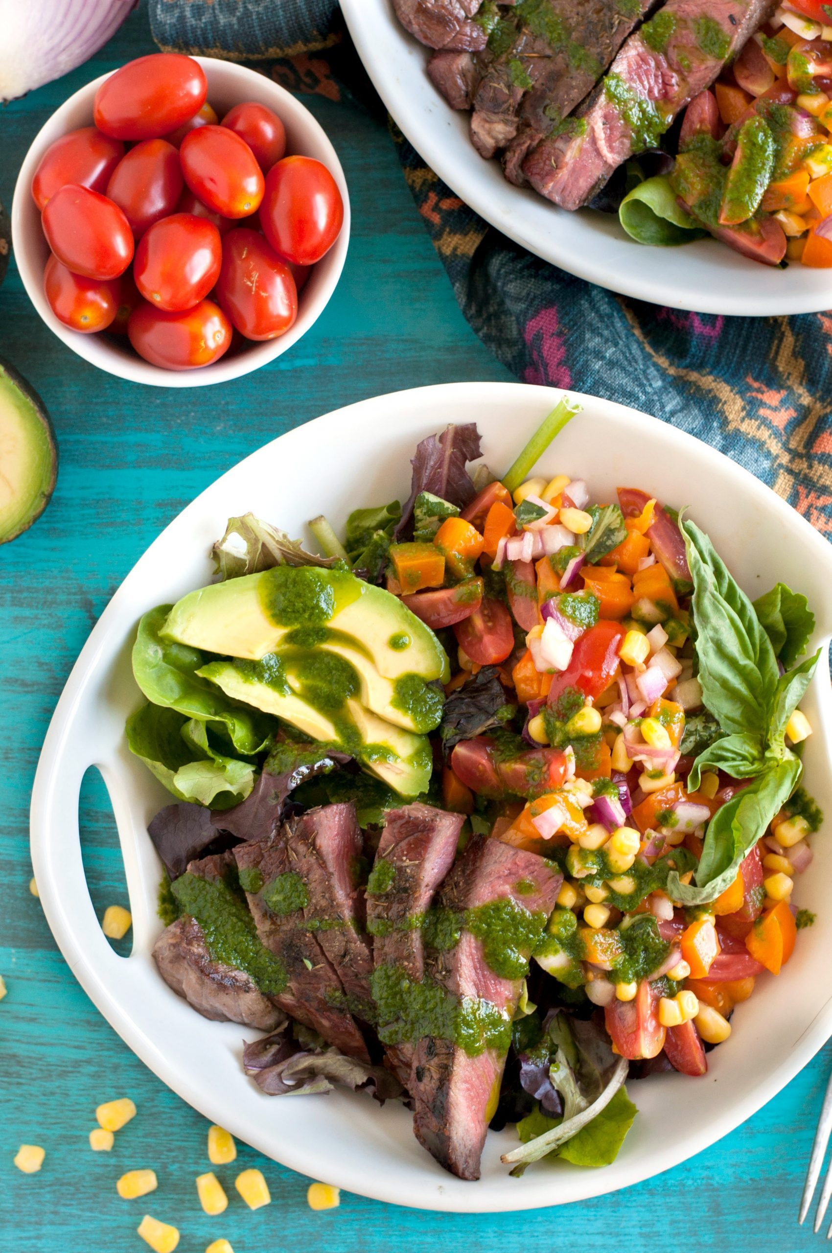 Summer Sirloin Salad with Basil Vinaigrette: A Quick Summertime Meal ...